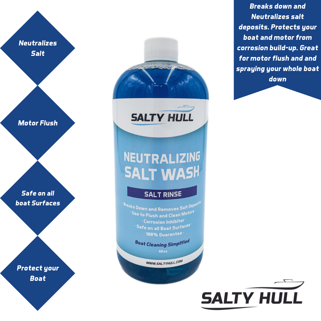Salt Rinse- Neutralizing Salt Wash- Engine Flush - Salty Hull